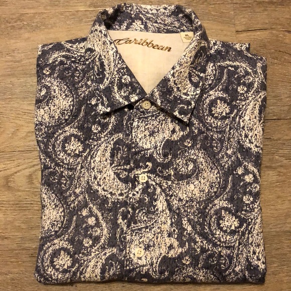Caribbean | Shirts | Caribbean Mens Short Sleeve Shirt | Poshmark
